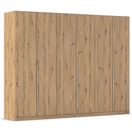 Dreht&uuml;renschrank OTTO HOME "Kleiderschrank Schrank Garderobe AGORDO Schlafzimmer", braun (eiche artisan), B:271cm H:210cm T:54cm, Holzwerkstoff, Schr&auml;nke, Dreht&uuml;renschrank, durchdachte Innenausstattung, in 8 Breiten und 2 H&ouml;hen MADE IN GERMANY, Topseller
