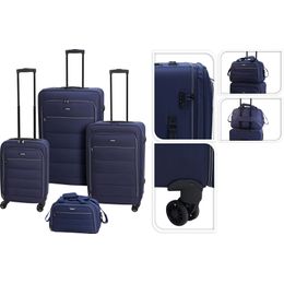 SONSTIGE Koffer-Set 4tlg. TRAVEL blau