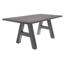 M&auml;usbacher Esstisch M&Auml;USBACHER "Mister", grau (tischplatte: graphitfarben), B:180cm H:75cm T:90cm, Tische, Esstisch, Gestell in A-Form
