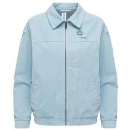 Outdoorjacke Ragwear "Melvene Cordy", Damen, Gr. XXL (44), hellblau, Cord, Obermaterial: 98% Baumwolle, 2% Elasthan. Innenfutter: 65% Polyester, 35% Baumwolle, l&auml;ssig geschnitten h&uuml;ftlang, ohne Ausschnitt, &Auml;rmel ohne &Auml;rmelschlitz B&uuml;ndchen mit innenliegendem Gummizug, Jacken Outdoorjacke, L&auml;ssige Kordjacke mit Hemdkragen