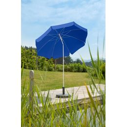 Sonnenschirm Schneider Schirme "Ibiza", blau, Obermaterial: 100% Polyester, Standschirme, abknickbar, ohne Schirmst&auml;nder