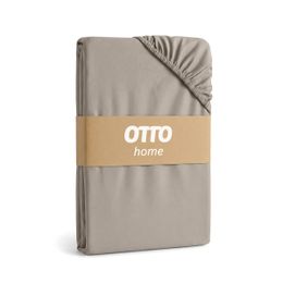 Spannbettlaken OTTO HOME "BLACKBERRY in BASIC und PREMIUM Qualit&auml;t, 100% Baumwolle", taupe, B:120cm L:200cm, Jersey (160 g/m&sup2;), Obermaterial: 100% Baumwolle, Bettlaken, Spannbettlaken, f&uuml;r hohe Matratzen bis 28 cm, Bettlaken, Spannbetttuch, pflegeleicht, Topseller