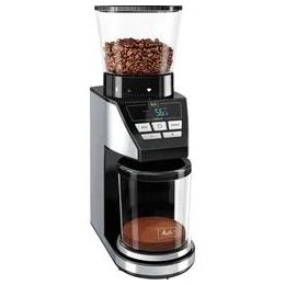 Melitta Kaffeem&uuml;hle "Calibra 1027-01 schwarz-Edelstahl", grau (schwarz, edelstahlfarben), B:12cm H:37,4cm T:22,7cm, Kaffeem&uuml;hlen