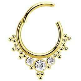 Adelia&acute;s Nasenpiercing ADELIA&acute;S "Piercing - Nasenpiercing 316L Stahl Tropfen Opal", gold, Piercings, Damen, Tropfen mit Opal, &Oslash; 8 mm, 316L Stahl