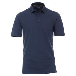 Poloshirt Casamoda "Casamoda Polo-Shirt uni", Herren, Gr. L, blau (graues dunkelblau), 95% Baumwolle, 5% Elasthan, Shirts