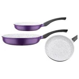 Pfannen-Set GSW "Violet Rose", lila (violett, wei&szlig;, schwarz), &Oslash;:28cm, Pfannen, Induktion
