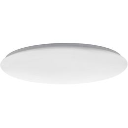 Eglo Deckenleuchte "Giron Deckenlampe, Stahl und Kunststoff, Wohnzimmerlampe, Flurlampe", wei&szlig;, 1, &Oslash; 76cm H: 8,5cm, 1 Stk., Leuchten, Wand-/Deckenleuchte - H8,5 x &Oslash;76 cm - wei&szlig; - 54,5W inkl., Deckenleuchte