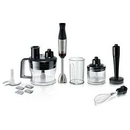 Bosch Stabmixer "ErgoMaster Serie 6 MSM6M673, 4 Klingen, Mixfu&szlig; Edelstahl, schwarz", schwarz (edelstahl, schwarz), B:6cm H:39,5cm T:7,8cm, Mixer, Becher, Stampfer, Zerkleinerer gro&szlig; & klein, 10 Jahre Motorgarantie