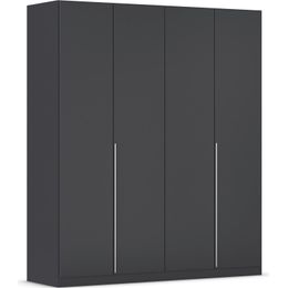 Dreht&uuml;renschrank OTTO HOME "Kleiderschrank Schrank Garderobe AGORDO Schlafzimmer", grau (graumetallic), B:181cm H:210cm T:54cm, Holzwerkstoff, Schr&auml;nke, Dreht&uuml;renschrank, durchdachte Innenausstattung, in 8 Breiten und 2 H&ouml;hen MADE IN GERMANY, Topseller