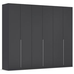 Dreht&uuml;renschrank OTTO HOME "Kleiderschrank Schrank Garderobe AGORDO Schlafzimmer", grau (graumetallic), B:271cm H:229cm T:54cm, Holzwerkstoff, Schr&auml;nke, Dreht&uuml;renschrank, durchdachte Innenausstattung, in 8 Breiten und 2 H&ouml;hen MADE IN GERMANY, Topseller