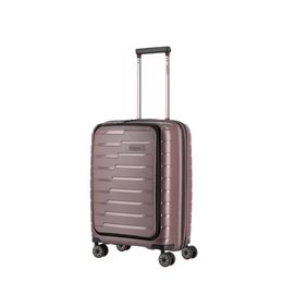 Trolley Travelite "AIR BASE Reisekoffer Hartschale", Gr. B/H/T: 39cm x 55cm x 23cm 43 l, lila, Polypropylen, Koffer, kratzresistenter Oberfl&auml;che und cleverer Innenaufteilung