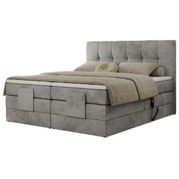 H&ouml;ffner Motor Boxspringbett mit Bettkasten Vittoria grau Ma&szlig;e (cm): B: 188 H: 124 &raquo; H&ouml;ffner