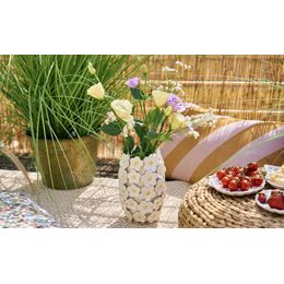 HOME STORY Vase &brvbar; wei&szlig; &brvbar; Dolomite &brvbar; Ma&szlig;e (cm): H: 24 &Oslash;: 15.3 &raquo; H&ouml;ffner