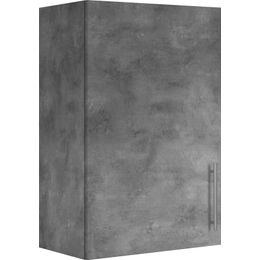 Wiho-K&uuml;chen H&auml;ngeschrank WIHO K&Uuml;CHEN "Cali", grau (front und korpus: betonfarben), B:60cm H:90cm T:35cm, Schr&auml;nke, H&auml;ngeschrank, 60 cm breit, 90 cm hoch