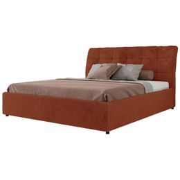H&ouml;ffner Polsterbett mit Bettkasten Gala Classic orange Ma&szlig;e (cm): B: 148 H: 101 &raquo; H&ouml;ffner