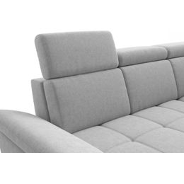 Sit & More Ecksofa SIT & MORE "Vanity", taupe, B:264cm H:84cm T:181cm, 100% Polyester, Sofas, Ecksofa, Inkl.Sitz-,Kopf-und Armteilverstellung