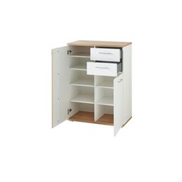U.N.O uno Schuhschrank Nino wei&szlig; Ma&szlig;e (cm): B: 80 H: 106 T: 38.0 &raquo; H&ouml;ffner