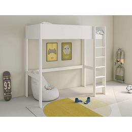 Hochbett OTTO HOME "TIPO, Kinderbett, Leiter links oder rechts montierbar", wei&szlig;, B:105cm H:190cm, L&uuml;ttenh&uuml;tt erf&uuml;llt Kindertr&auml;ume. Bunte Fantasie trifft auf trendiges Wohnen So wird das Kinderzimmer zu einem modernen kindgerechten Ort, an dem sich nicht nur die Kleinen sondern die ganze Familie wohlf&uuml;hlt. L&uuml;ttenh&uuml;tt ? die Welt aus Kinderaugen sehend., Hochbetten, Hochbett, FSC zertifiziertes Mass