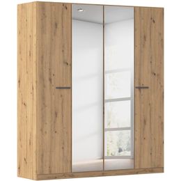 Dreht&uuml;renschrank Rauch "Kleiderschrank Schrank Garderobe OTELI inkl. Inneneinteilung", eiche artisan, B:181cm H:210cm T:54cm, Holzwerkstoff, Schr&auml;nke, Dreht&uuml;renschrank, mit zus&auml;tzlichen Einlegeb&ouml;den, optional mit Spiegel MADE IN GERMANY