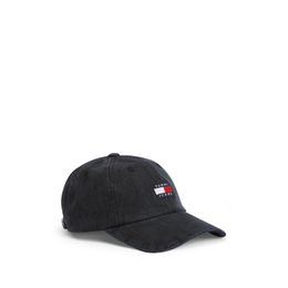 Baseball Cap Tommy Jeans "TJM HERITAGE", Herren, overdyed schwarz denim, Denim/Jeans, Baumwolle, Caps, aus Denim mit Logo