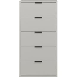 M&auml;usbacher Kommode M&Auml;USBACHER "Bonnie", grau (kreidegrau matt), B:51cm H:108cm T:45cm, Holzwerkstoff, Sideboards, Kommode, Kommode mit 5 Schubk&auml;sten
