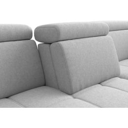 Sit & More Ecksofa SIT & MORE "Vanity", creme, B:264cm H:84cm T:181cm, 100% Polyester, Sofas, Ecksofa, Inkl.Sitz-,Kopf-und Armteilverstellung
