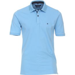Poloshirt Casamoda "Casamoda Polo-Shirt uni", Herren, Gr. L, blau (helles himmelblau), 95% Baumwolle, 5% Elasthan, Shirts