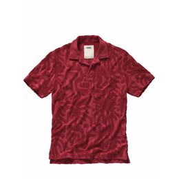 OAS Herren Poloshirt Loefy Rot 80 % Baumwolle, 20 % Polyester
