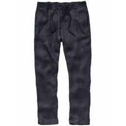 Mey & Edlich Mey & Edlich Herren Leinenchino Herringbone Blau 100 % Leinen