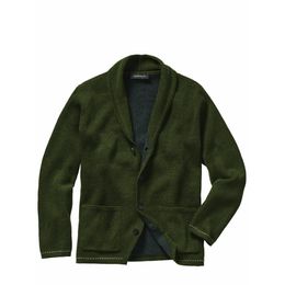 Mey & Edlich Mey & Edlich Herren Feld-und-Flur-Strickjacke Gr&uuml;n 70 % Wolle, 25 % Polyamid, 5 % andere Fasern