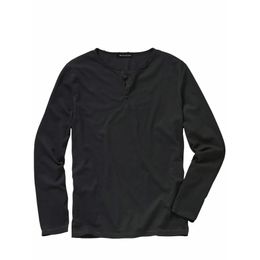 Mey & Edlich Mey & Edlich Herren Ausdauer-Henley Schwarz 100 % Baumwolle (bio)