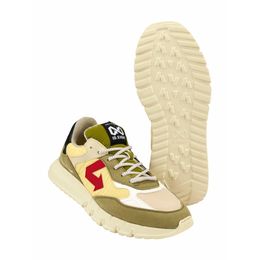 ID Eight Herren Collab-Sneaker Maru Gr&uuml;n 46 % Polyester (recycelt, wasserabweisend), 32 % Polyamid (recycelt), 14 % BioVeg (Maiskorn), 8 % Apfelschale