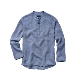 Mey & Edlich Mey & Edlich Herren W&uuml;sten-Shirt Blau 100 % Leinen