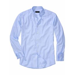 Mey & Edlich Mey & Edlich Herren Standfest-Hemd Blau 100 % Baumwolle