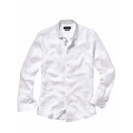 Mey & Edlich Mey & Edlich Herren Prestige-Leinenhemd Wei&szlig; 100 % Leinen