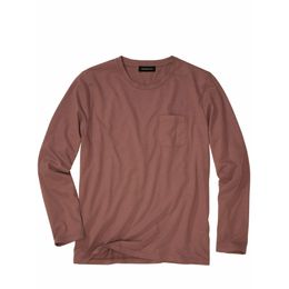 Mey & Edlich Mey & Edlich Herren Gepfirsichtes Longsleeve Gr&uuml;n 100 % Baumwolle (bio)