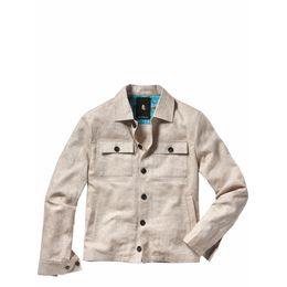 Mey & Edlich Mey & Edlich Herren Shirt-Jacken-Sakko Beige 55 % Leinen, 45 % Baumwolle