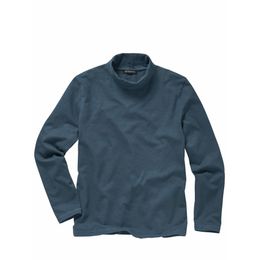 Mey & Edlich Mey & Edlich Herren Hals-&uuml;ber-Kopf-Rollneck Blau 100 % Baumwolle (bio)