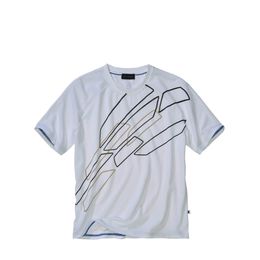 Mey & Edlich Mey & Edlich Herren Stadtpuls-T-Shirt Wei&szlig; 52 % Baumwolle, 42 % Polyester, 6 % Elasthan