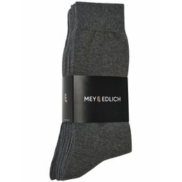 Mey & Edlich Mey & Edlich Herren Treue Socke Sixpack Grau Flach gestrickt