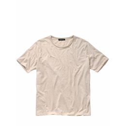 Mey & Edlich Mey & Edlich Herren Unregelm&auml;&szlig;ig-Shirt Beige 75 % Baumwolle, 25 % Leinen