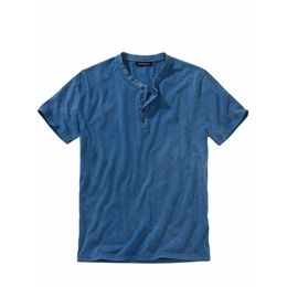Mey & Edlich Mey & Edlich Herren Blaumacher-Henley Blau 100 % Baumwolle