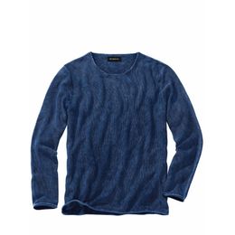 Mey & Edlich Mey & Edlich Herren Rockiger Pullover Blau 100 % Baumwolle (bio)