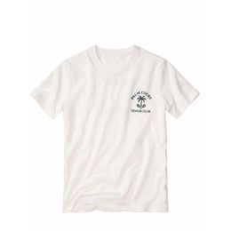 Mey & Edlich Mey & Edlich Herren T-Shirt Palm Court Tennis Club Wei&szlig; 100 % Baumwolle