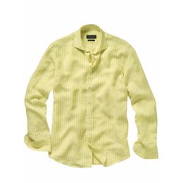 Mey & Edlich Mey & Edlich Herren Mittelmeerhemd Gelb 100 % Leinen