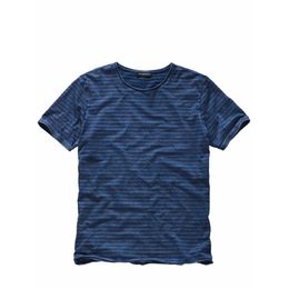 Mey & Edlich Mey & Edlich Herren Destroyed-Indigo-Shirt Blau 75 % Baumwolle, 25 % Lyocell