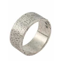 Mey & Edlich Mey & Edlich Herren Hammerschlag-Ring Metallic 925er Sterlingsilber
