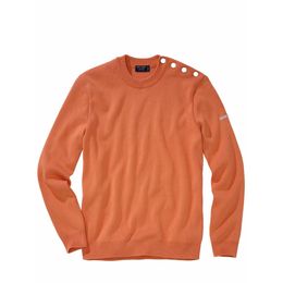St. James Herren Pullover Cancale Orange 100 % Baumwolle
