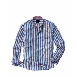 Mey & Edlich Mey & Edlich Herren &Auml;g&auml;is-Hemd Blau 100 % Baumwolle