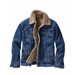 Mey & Edlich Mey & Edlich Herren Sherpa-Jeansjacke Blau 100 % Baumwolle (bio)